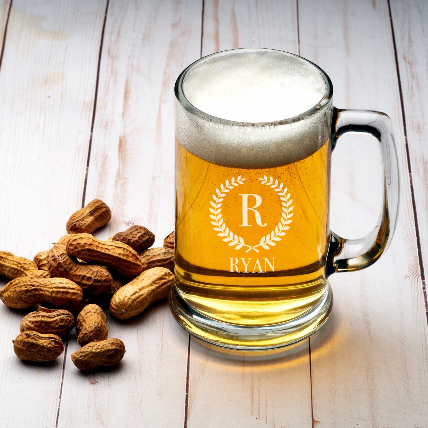 Monogram Engraved Beer Mug | Personalised Gifts & Drinkware NZ — Oh Craft