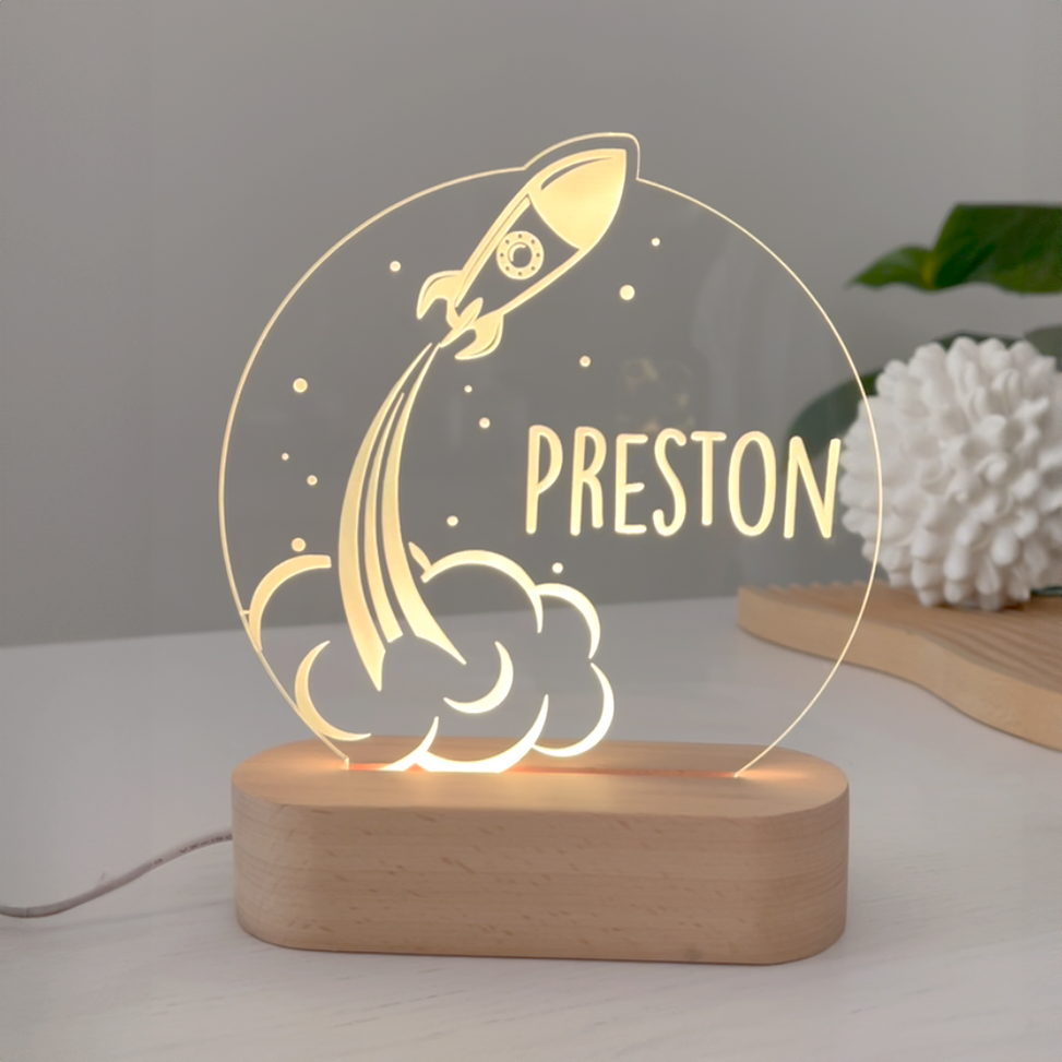 Personalised Night Light | Gifts and Kids Decor - Oh Craft! NZ