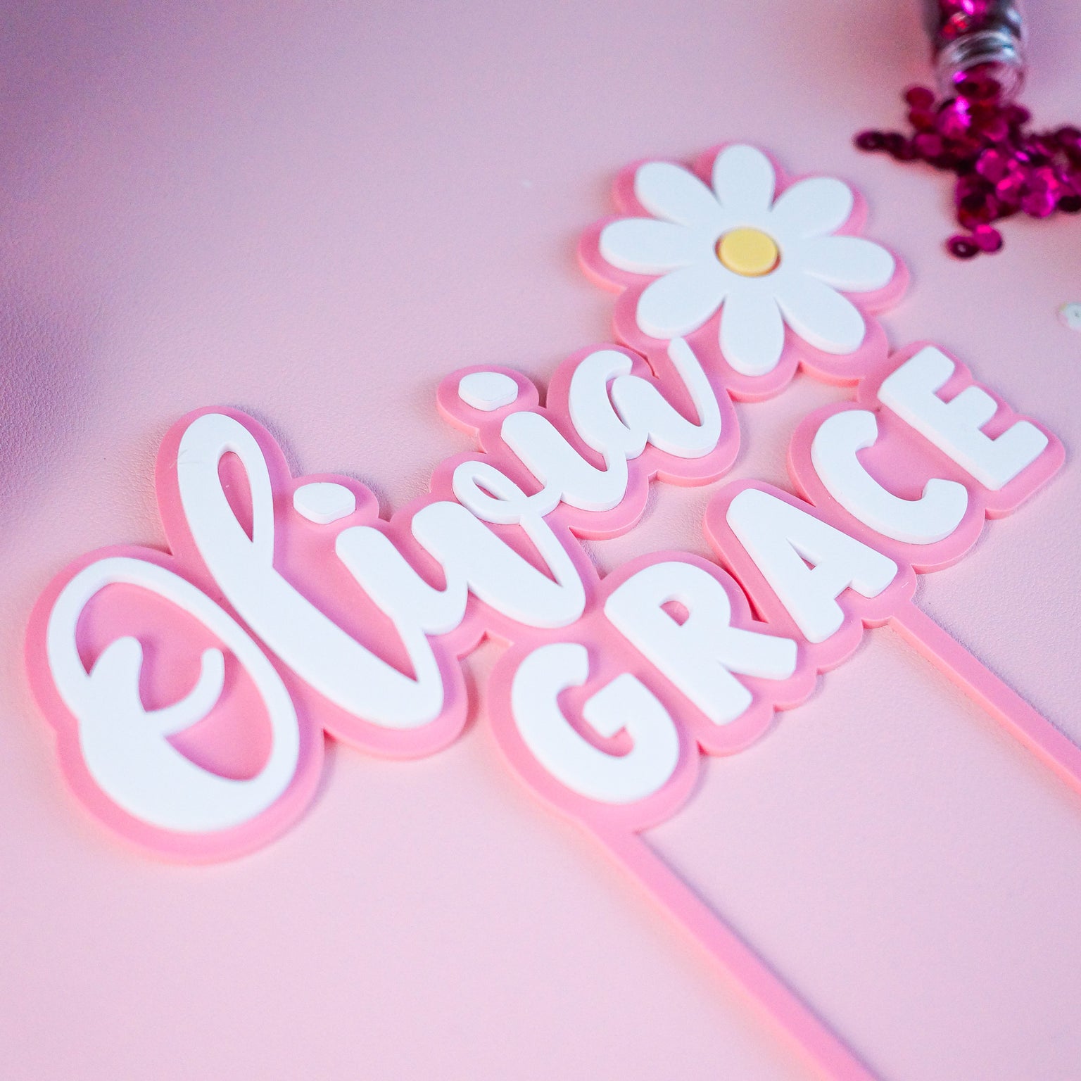 Personalised Cake Toppers | Weddings, Birthdays - Oh Craft NZ