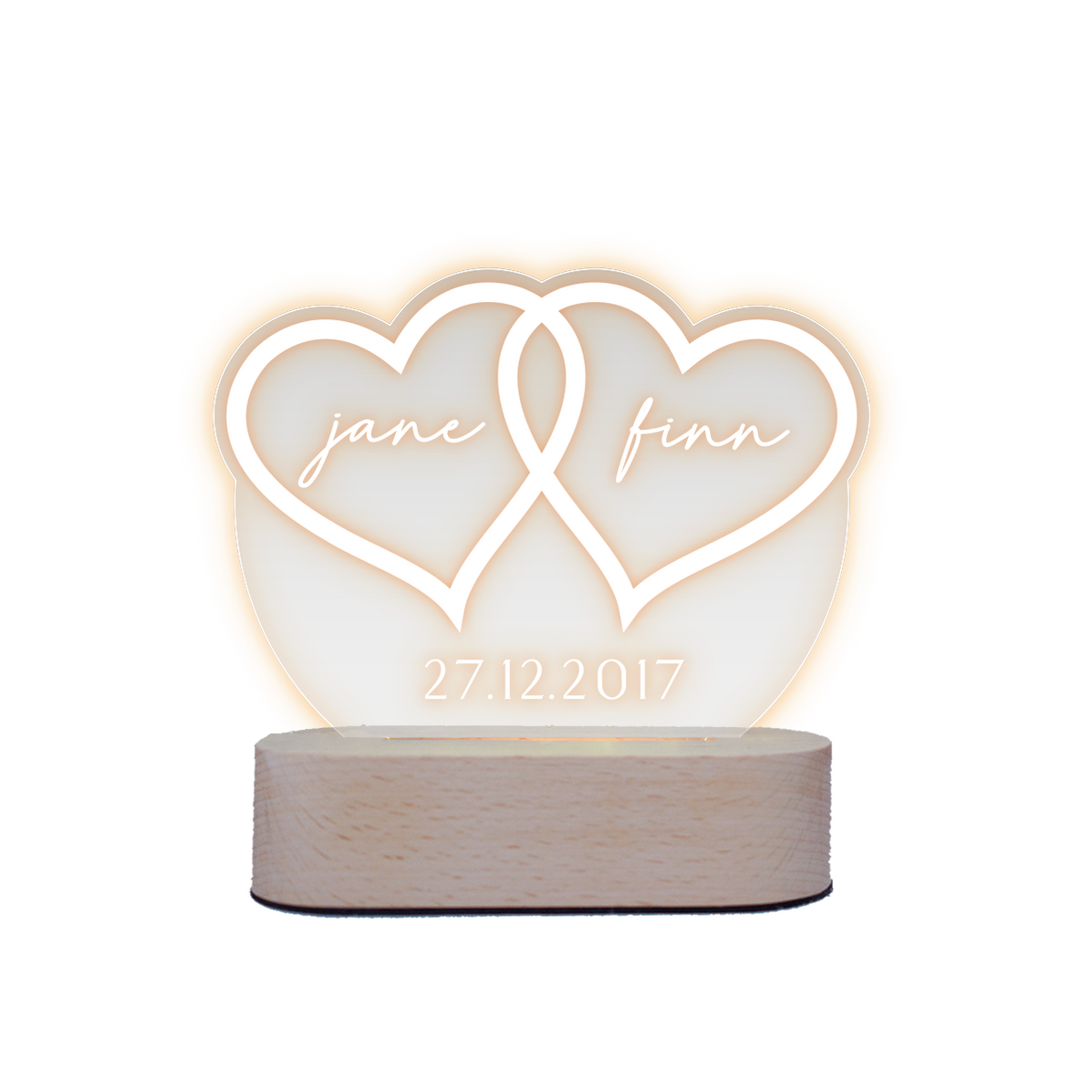 Two Hearts Night Light | Gifts & Home Décors — Oh Craft