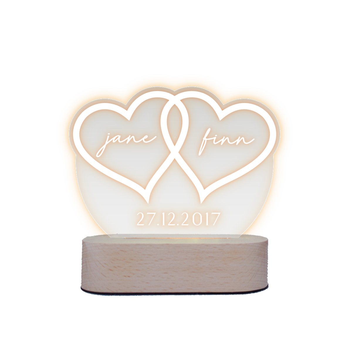 Two Hearts Night Light | Gifts & Home Décors — Oh Craft